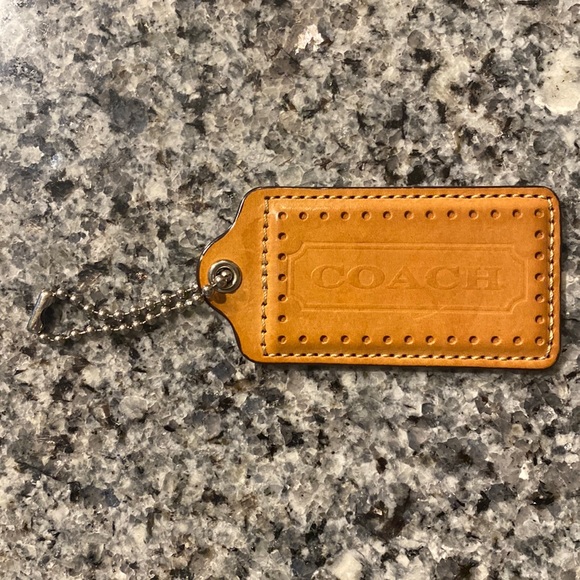 Coach | Accessories | Coach Vintage Leather Hangtag Tan | Poshmark